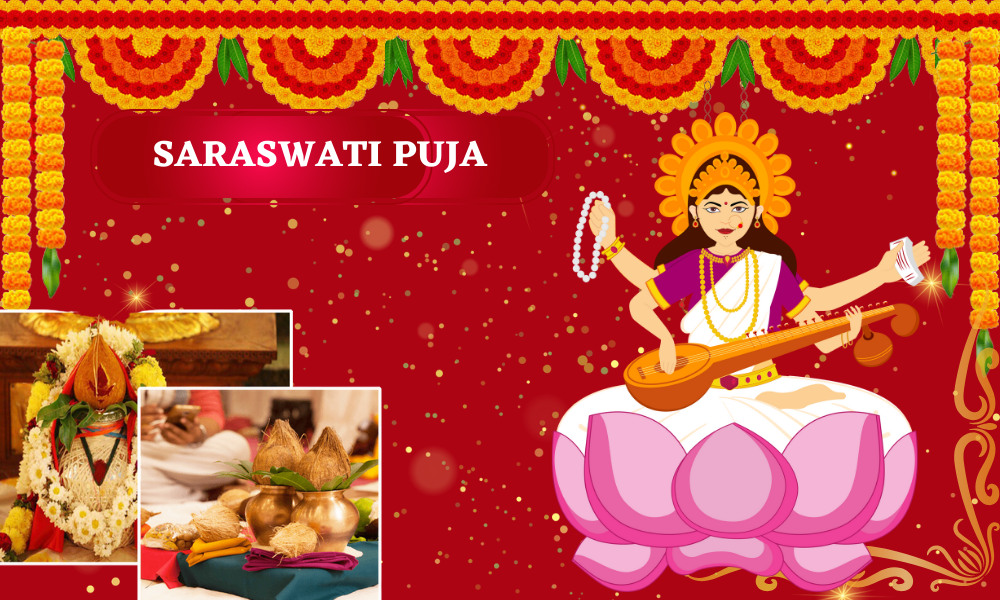 Saraswati Puja in Bangalore | Hindi Pandit for Knowledge Blessing